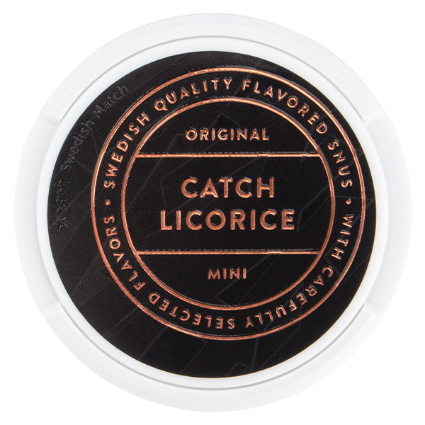 Buy Catch Licorice Mini Original Snus at SnusCentral