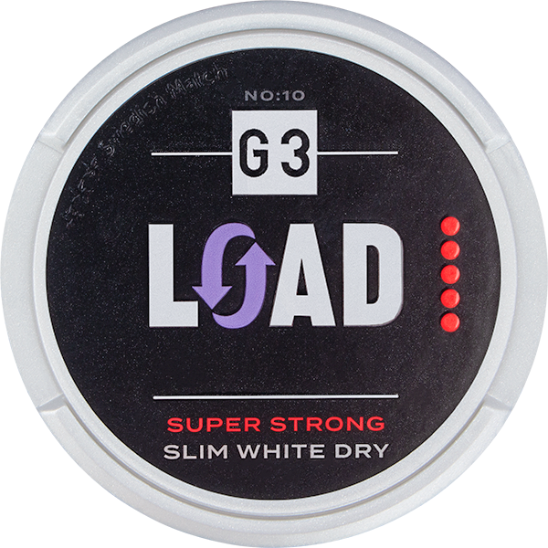Buy G.3 Load Super Strong Slim White Dry at SnusCentral